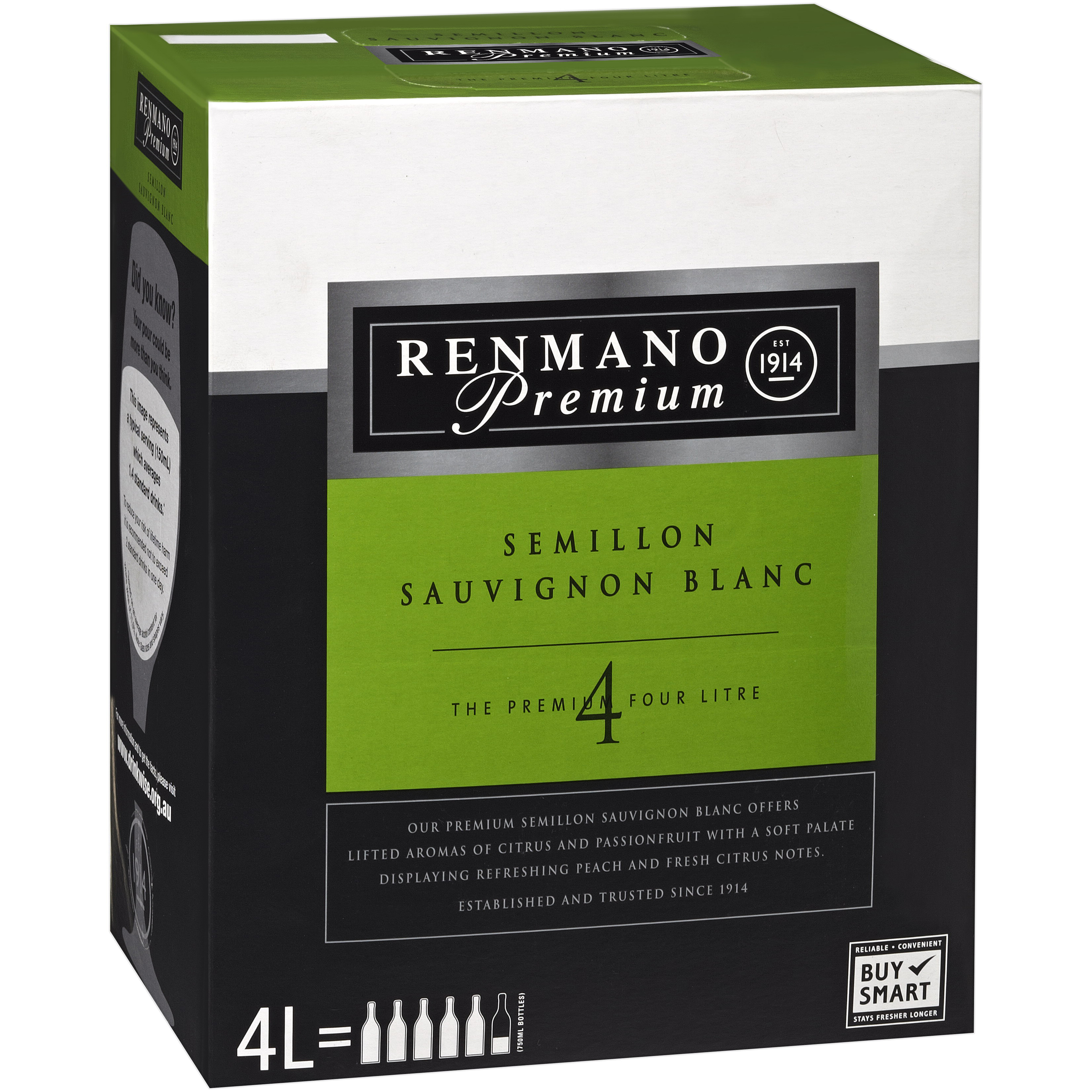 RENMANO PREMIUM SEMILLON SAUVIGNON BLANC CHARDONNAY - Value Cellars